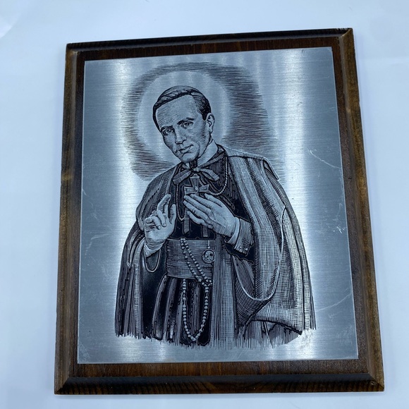 Urban Outfitters | Wall Decor | Engraved Art Etched Metal Catholic ...